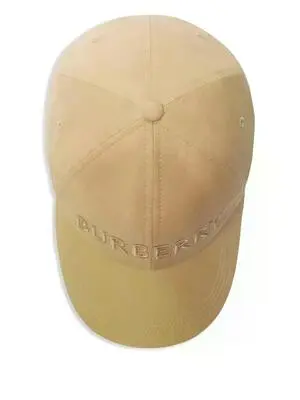 Burberry Logo Gabardine Baseball Cap