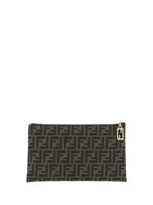Fendi Pouch With FF Logo Brown