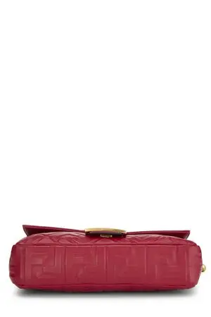 Fendi Embossed Calfskin Convertible Baguette