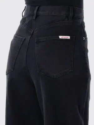 SELF-PORTRAIT High-rise Wide-leg Jeans - Black