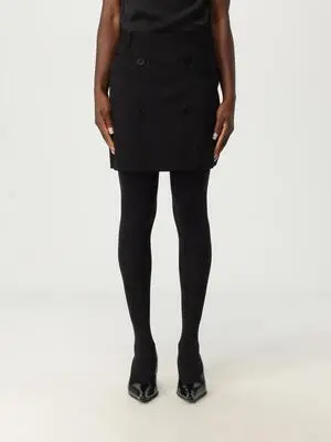 Balenciaga Button Detailed Skirt - Black