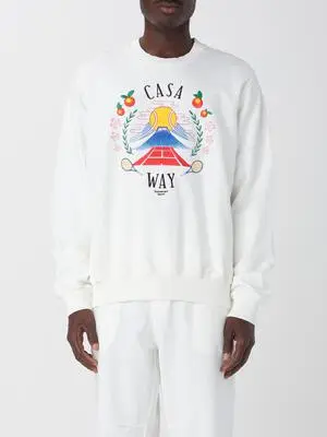 Casablanca Crewneck Sweatshirt With Graphic Print - White
