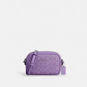 COACH Mini Jamie Camera Bag In Signature Canvas - Signature Canvas/silver/iris