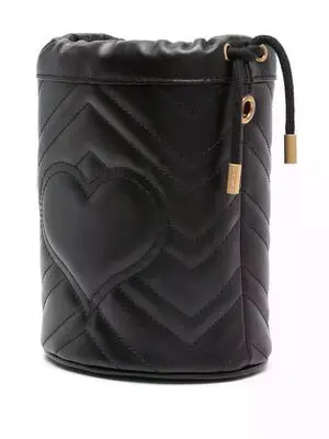 Gucci Mini Gg Marmont Bucket Bag - Black