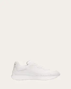 Alexander McQueen Sprint Leather Runner Sneakers - White