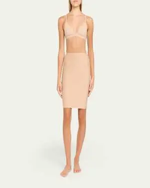 Commando Two-faced Tech High-rise Half Slip - Nu2-beig