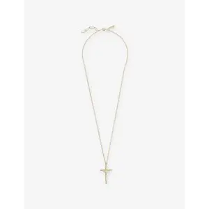 COMMONLINES Studded Cross Sterling-silver Necklace - Gold