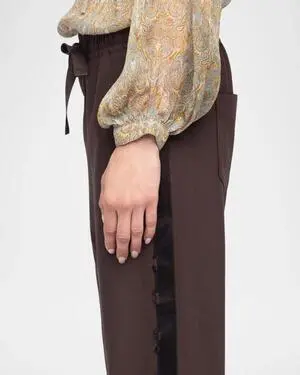 Zadig&Voltaire Poma Drawstring Pants - Brown