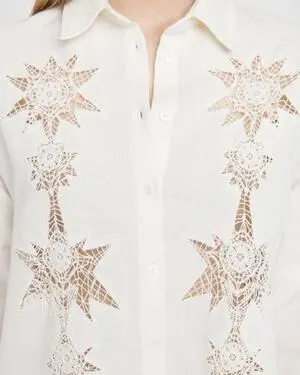 Zadig&Voltaire Morning Embroidered Button-front Shirt