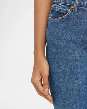 Khaite Abigail Slim-leg Ankle Jeans - Boone