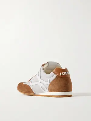 Loewe Ballet Runner 2.0 Shell, Suede And Leather Sneakers