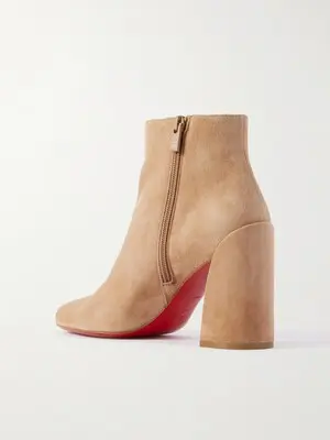CHRISTIAN LOUBOUTIN Turela 85 Suede Ankle Boots