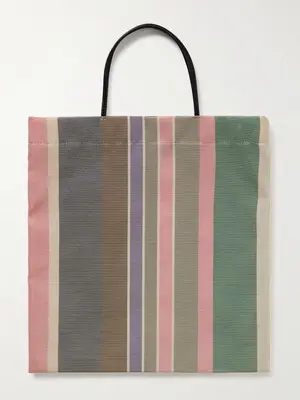 THE ROW Barn Mini Striped Mesh Tote