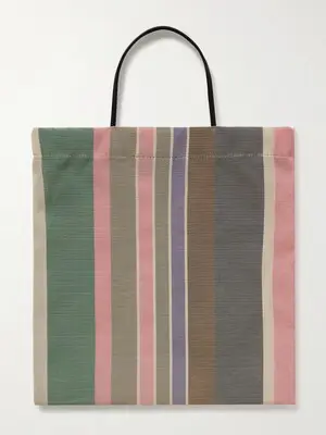 THE ROW Barn Mini Striped Mesh Tote