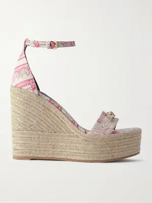 Versace Strappy Espadrilles