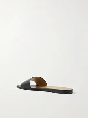 THE ROW Signum Leather Slides