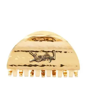 Saint Laurent Cassandre -tone Hair Clip - Gold