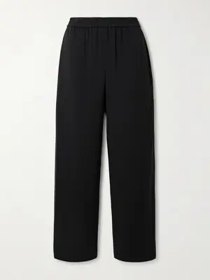 Theory Satin-crepe Wide-leg Pants
