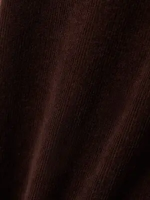 NILI LOTAN Florence Cotton-blend Corduroy Flared Pants - Burgundy