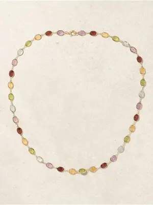 Jia Jia Chakra Multi-stone Necklace - Gold