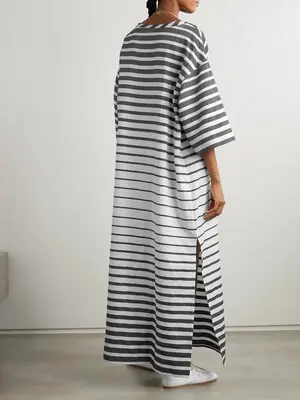 MARRAKSHI LIFE Striped Cotton-blend Maxi Dress