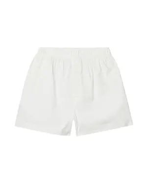 SKIMS Cotton-blend Poplin Boxers - White