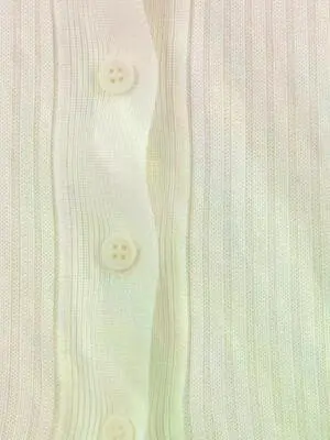 META CAMPANIA COLLECTIVE Rib-knit Button Midi Dress