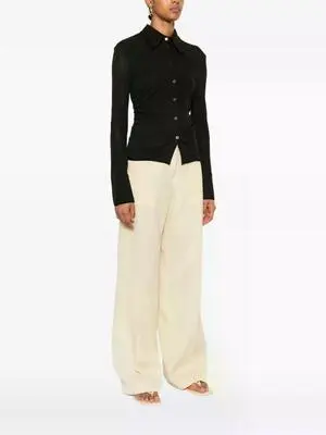 Nanushka Long-sleeved Buttoned Polo Shirt
