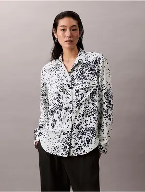 Calvin Klein Printed Relaxed Utility Shirt