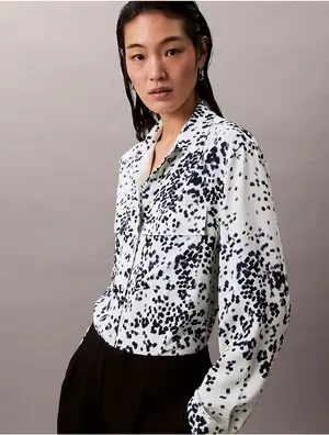 Calvin Klein Printed Relaxed Utility Shirt