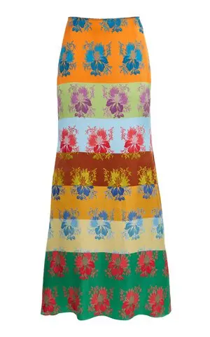 ROSIE ASSOULIN Slippery When Wet Floral Skirt