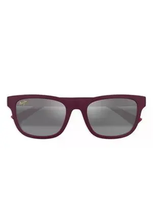 Maui Jim Kāpi‘i Square Frame Sunglasses Red
