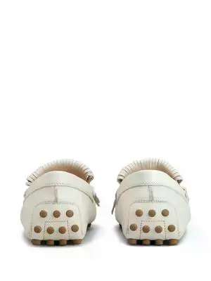 TOD'S Fringed Leather Loafers