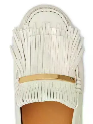 TOD'S Fringed Leather Loafers
