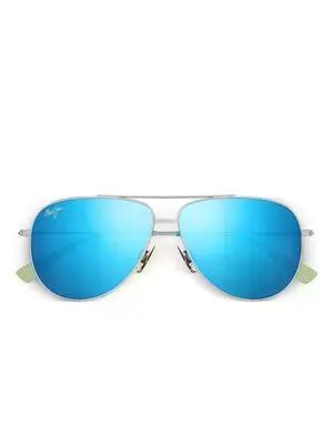 Maui Jim Hau'oli Xl Sunglasses - Silver