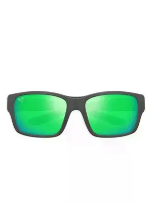Maui Jim Mangroves Rectangle-Frame Sunglasses Grey