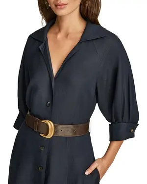 Donna Karan New York Belted Shirt Dress - Nightfall