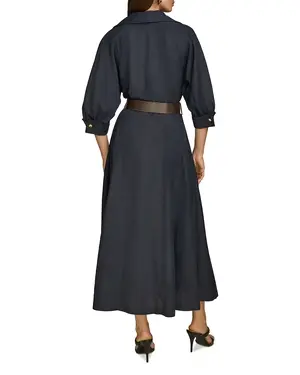 Donna Karan New York Belted Shirt Dress - Nightfall