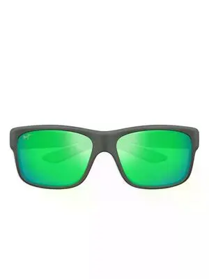 Maui Jim Southern Cross Rectangle Sunglasses Green