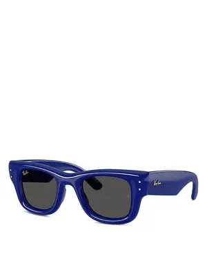 Ray-ban Wayfarer Puffer Square Sunglasses, 47mm - Blue