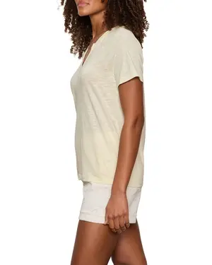 Sanctuary Notch Neck Tee - Lemon Drop