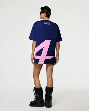 Perfect Moment Oversized Logo T-shirt - Navy