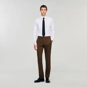 Sandro Wool Tailored Suit Trousers