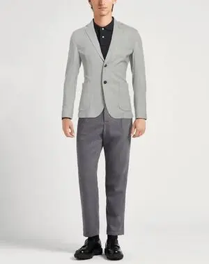 TOMBOLINI Running Blazer In Light Viscose Blend - Light Grey