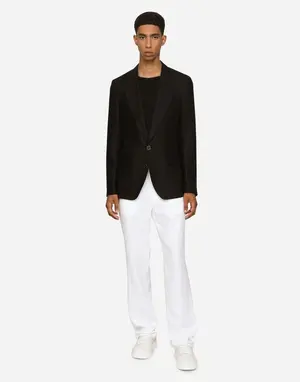 Dolce & Gabbana Linen Sicilia-fit Jacket - Black