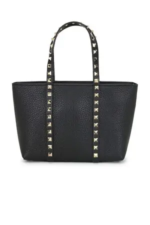 Valentino Garavani Rockstud Mini Tote Bag - Nero
