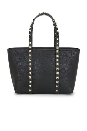 Valentino Garavani Rockstud Mini Tote Bag - Nero