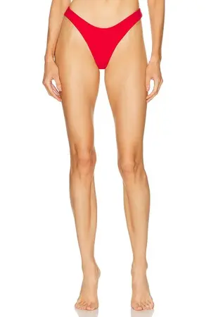 HAIGHT. Crepe Leila Bikini Bottom - Red