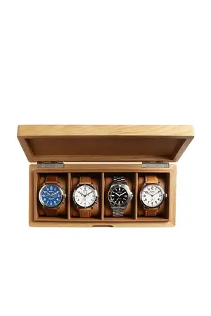 Shinola Watch Collector's Box - Oak & Navy