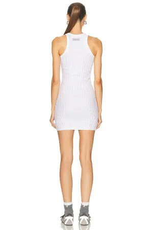 Attico Studded Midi Dress - White
